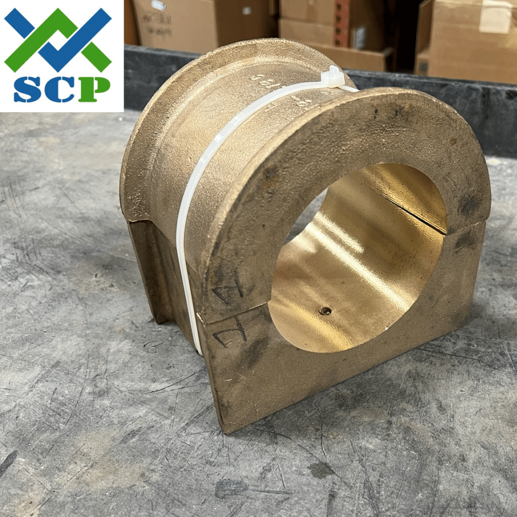 Hanger Bearing, Style 216, 3" Shaft Size, Bronze - Drilled for Oil Pipe
