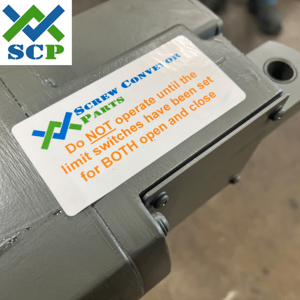 Slide Gate, CEMA Electric, 7" Square Opening for a 6" Screw Conveyor ...